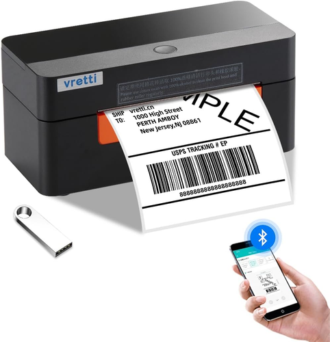 Shipping Label Printer 4X6 - Bluetooth Thermal Label Printer Easy to ...