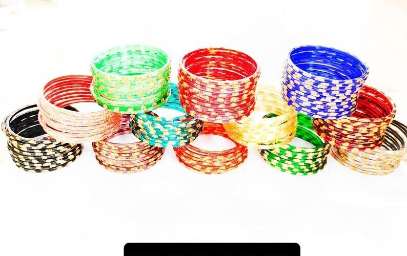 144 Bangles 12 Multi Color Bangle 12 Pieces Each Color Bangle With ...