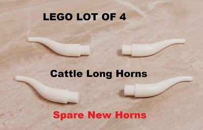 NEW LEGO Cattle Skull Horns COW LONG HORN Spares Lot of 4 Monster ...