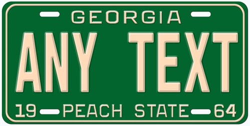 Georgia 1964 Personalized Novelty Car License Plate Any Text | eBay