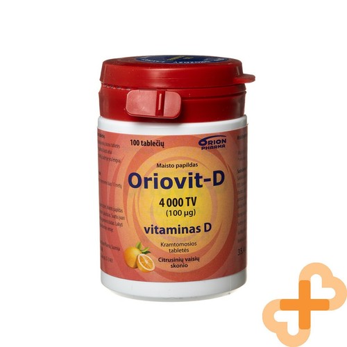 ORIOVIT-D 100 μg 4000 UI Vitamine D 100 comprimés à croquer supplément ...