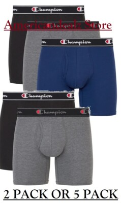 Champion Men's Cotton Stretch Boxer Briefs SIZE M, L, XL, XXL, 2 PACK ...