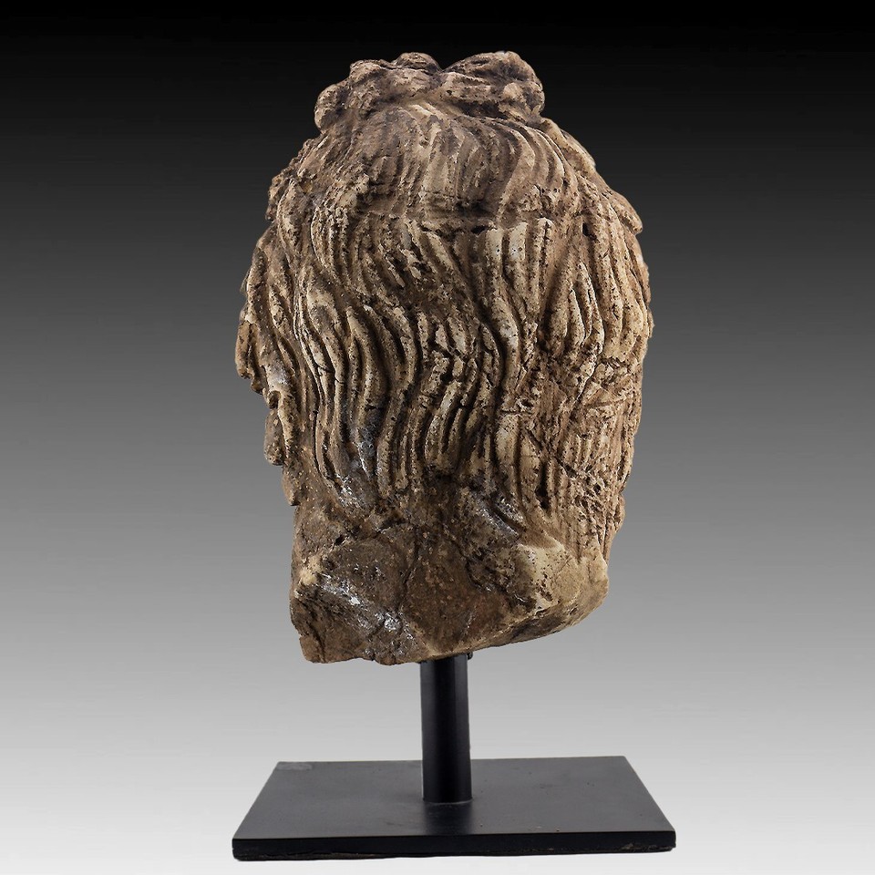 Antique Roman Marble Stone Statue Figure Head Sculpture | eBay