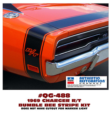 QG-488 1969 DODGE CHARGER R/T - BUMBLE BEE REAR STRIPE - DECAL KIT | eBay