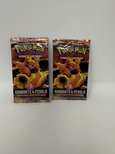2x POKEMON TCG Diamond and Pearl Mysterious Treasures Booster Packs ...