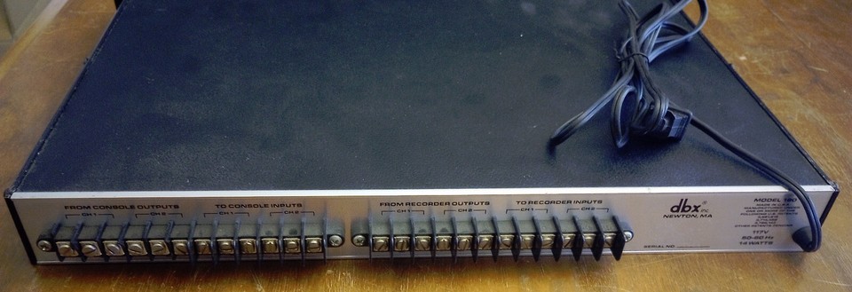 DBX 180 VINTAGE Dual TYPE 1 Noise Reduction Unit TESTED | eBay