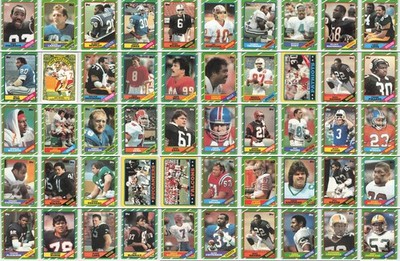 (50) 1986 Topps Lot NFL Football Cards Partial Set Collection | eBay