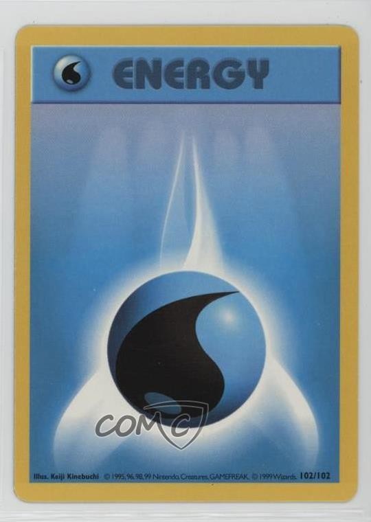 Water Energy Shadowless Pokemon Base Set #102 1999 | eBay UK