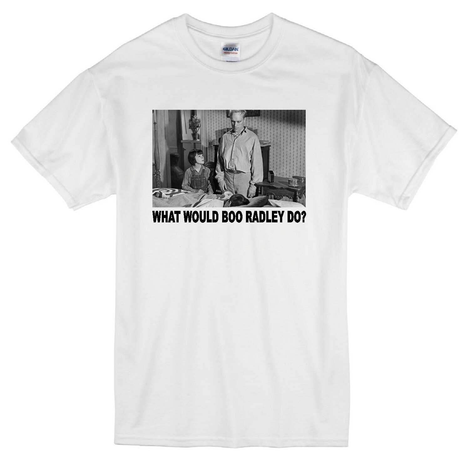 BOO RADLEY WWD TO KILL A MOCKINGBIRD ROBERT DUVALL 1962 MOVIE WHITE T ...