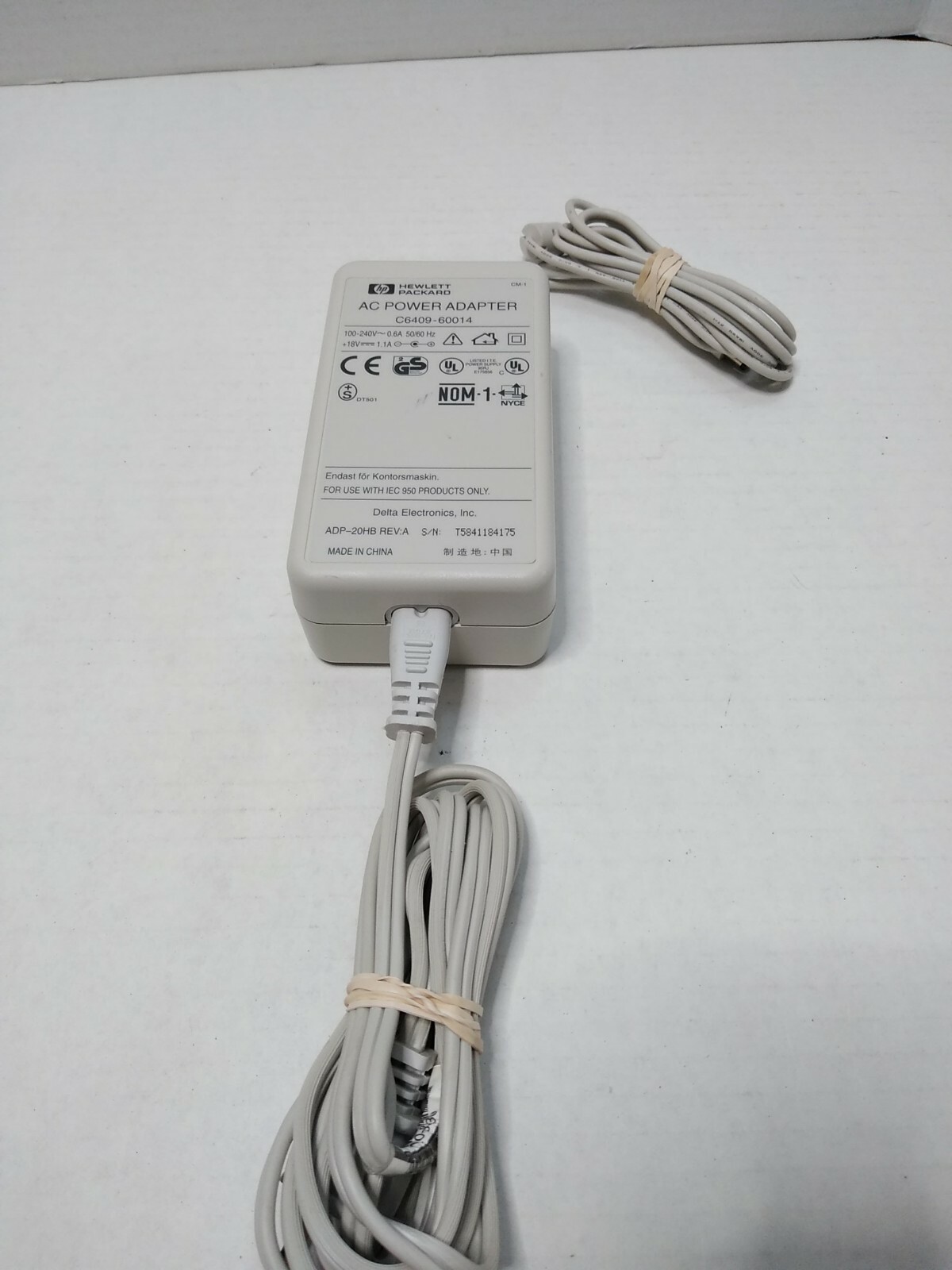 HP Power Adapter 18V 1.1A AC for Desk Jet 710C 712C 842C C6409-60014 | eBay