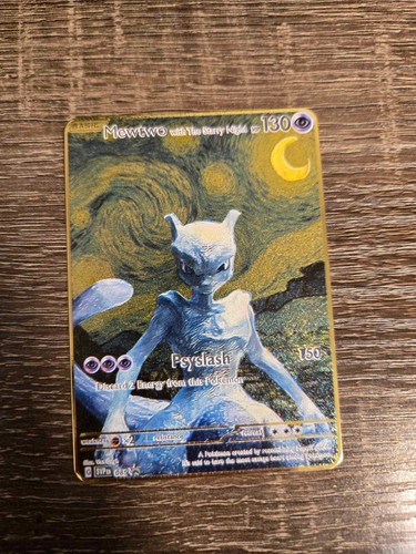 Mewtwo Pokemon Card Van Gogh Starry Sky GX EX GX Rare limited 1st ...