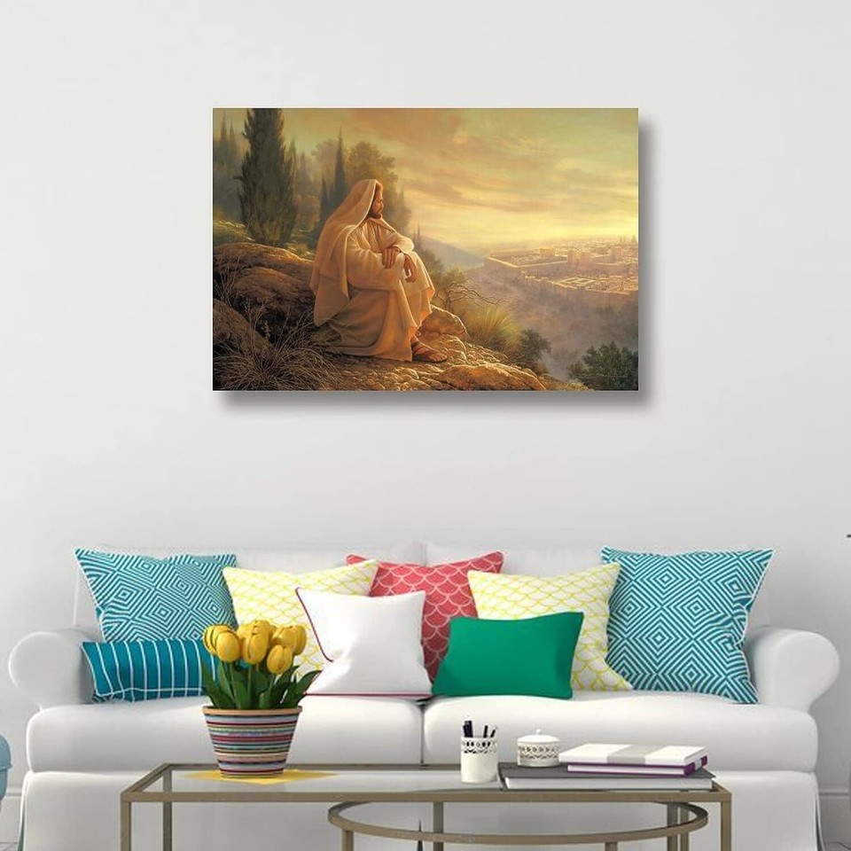 Jerusalem by Greg Olsen Painting Artist Canvas Painting Poster Wall Art ...