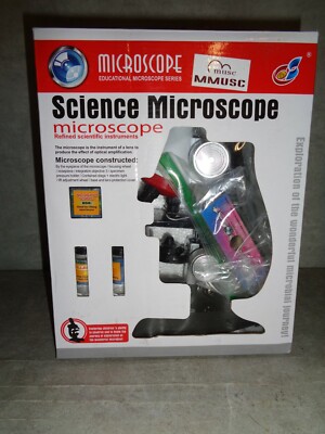 Science Microscope Educational Microscope Series NEW With Microscope ...