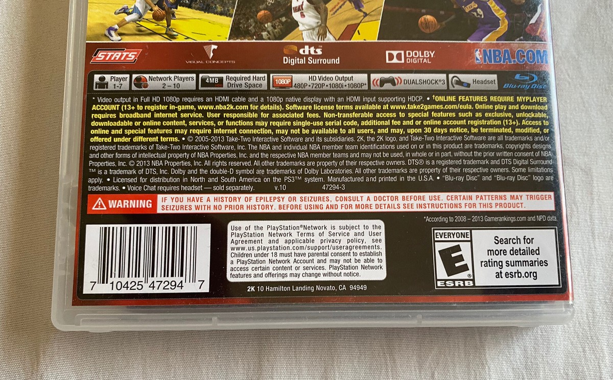Nba 2k14 Ps4 Back Cover