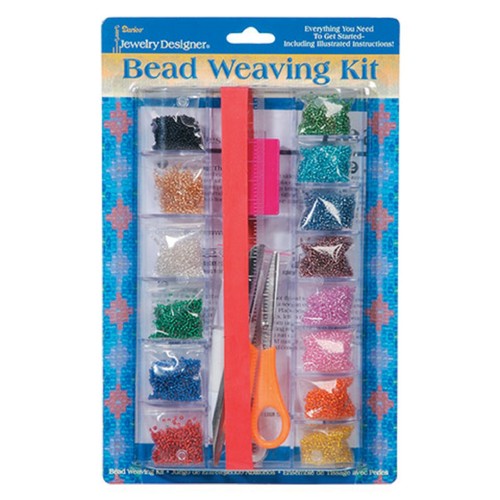 Bead Weaving Starter Kit DIY Woven Beaded Jewelry Bracelets Earrings ...