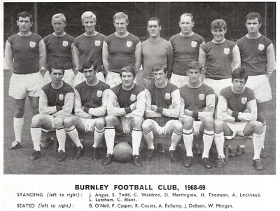 BURNLEY FOOTBALL TEAM PHOTO 1968-69 SEASON | eBay UK