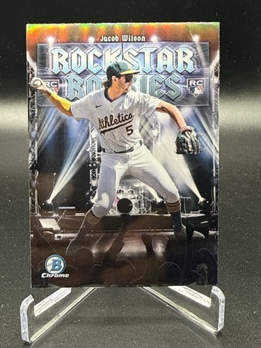 2025 Bowman Chrome Jacob Wilson Rockstar Rookie Card Athletics RC RR-16 ...