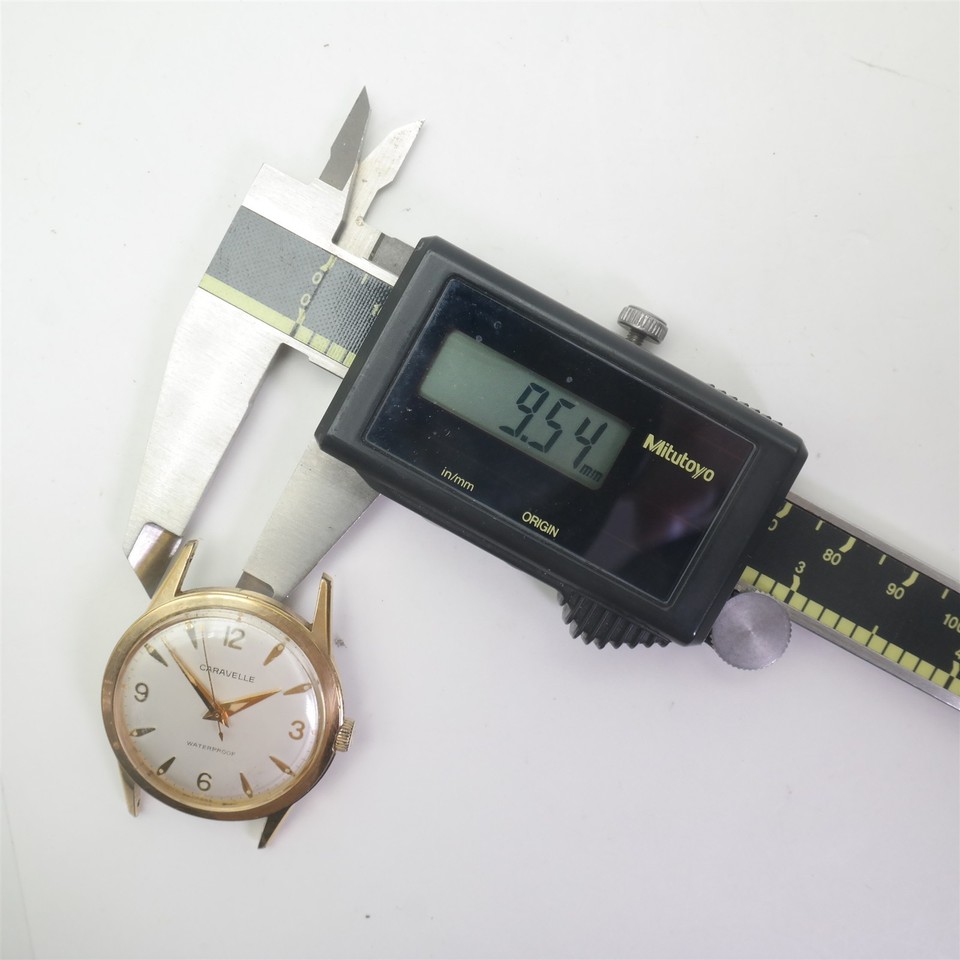 Vtg Men's Caravelle 33mm 17J M2 watch 2S0 Movt Runs Great Gold Filled ...