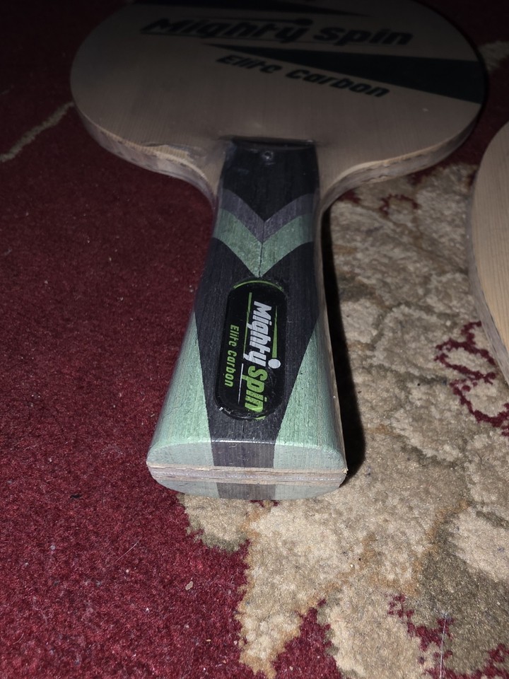 2x Ping Pong Elite Carbon Blade Mighty Spin Offense 5 Ply Expert Table ...