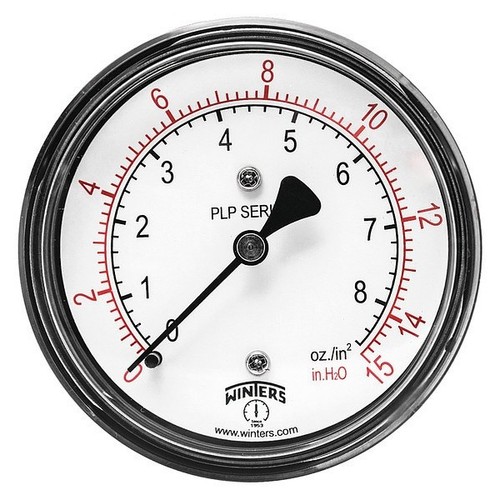 Winters Pressure Gauge,2-1/2" Size,Black PLP340 Winters PLP340 ...