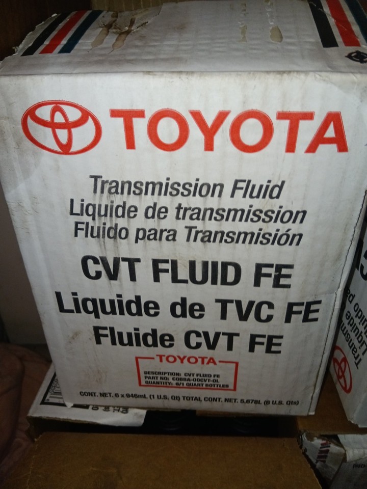 6 x 1 US Quart Genuine Toyota CVT Fluid FE Transmission Fluid | eBay