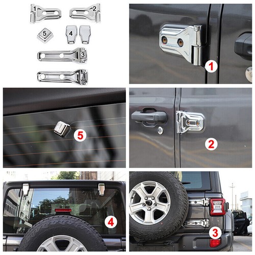23x Set Outside Accessories Bezel Cover Trim Kit for Jeep Wrangler JL ...