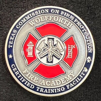 Texas Commission Fire Protection Wolfforth Fire Academy Challenge Coin ...