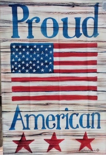 Proud American Standard Flag by Toland #1335 USA 24" x 36", America | eBay