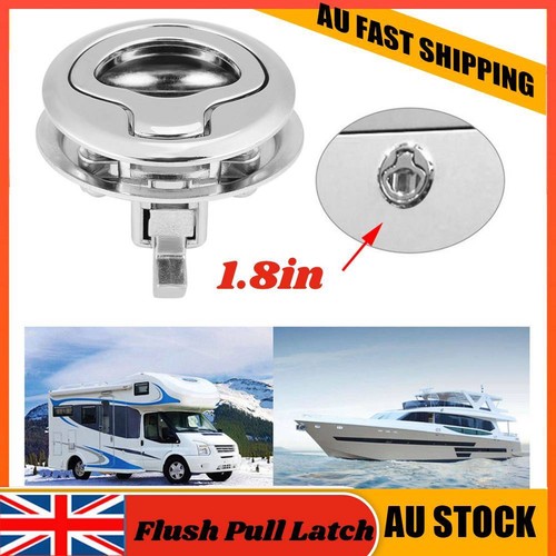 316 Stainless Steel Marine Boat Locking Flush Pull Slam Latch Hatch w ...