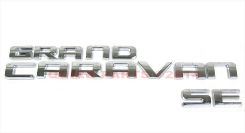 OEM NEW MOPAR 08-10 Dodge Caravan CHROME GRAND CARAVAN SE EMBLEM ...