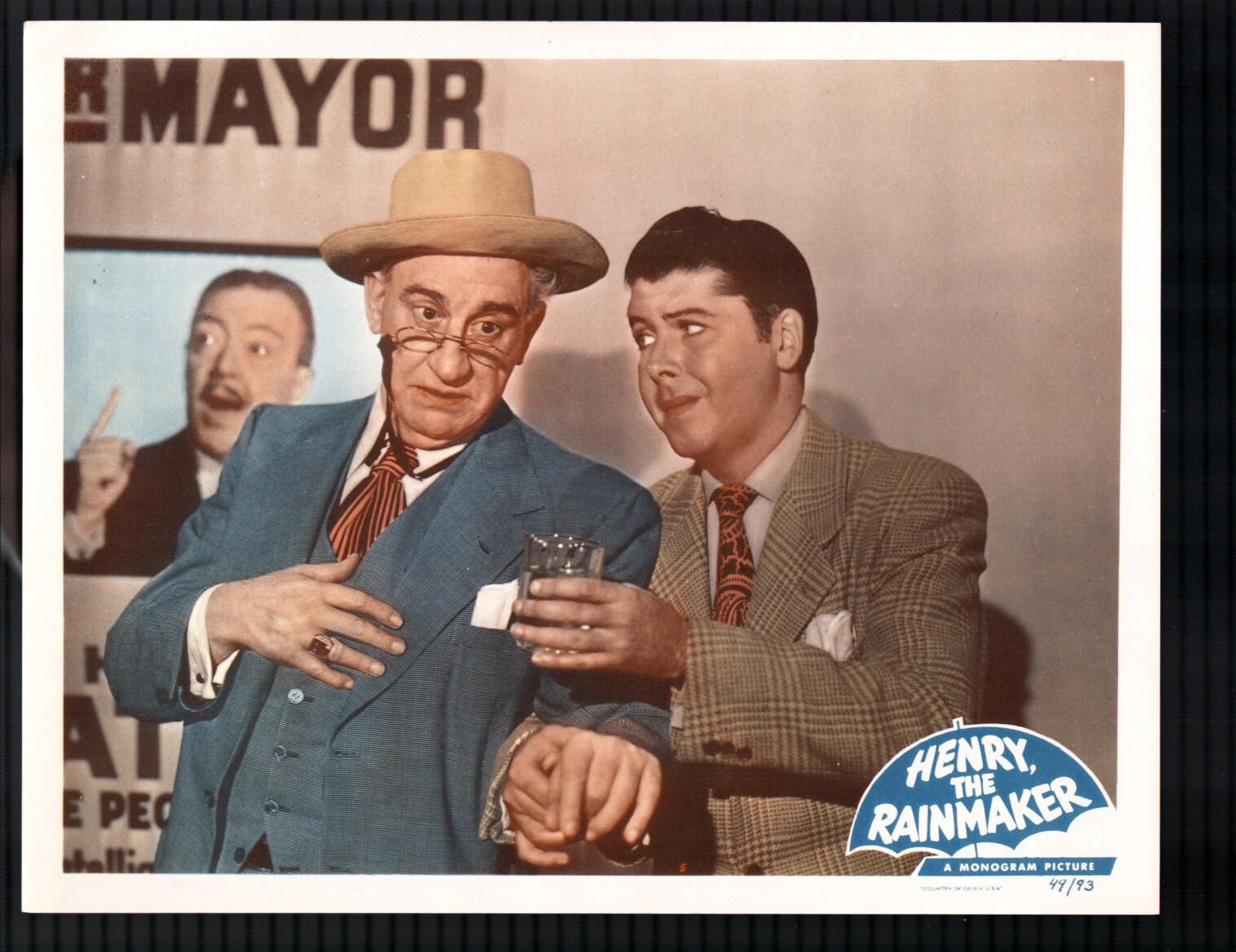 Lobby Card: Henry, the Rainmaker 11"x14" Lobby Card Walter Catlett ...