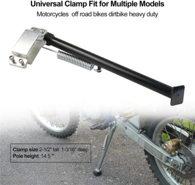 14" Motorcycle Clamp Frame On Side Kick Stand For Off Road Dirt Bike ...