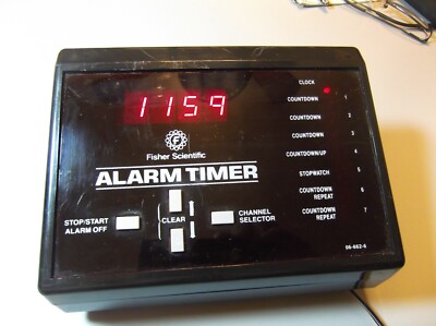 Fisher Scientific Eight-Channel Industrial Alarm Timer Manufacturing ...