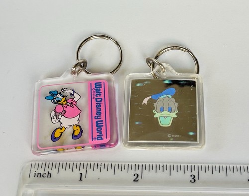 Walt Disney Parks Daisy & Donald Duck 2 Key Chain WDW Disneyland Double ...
