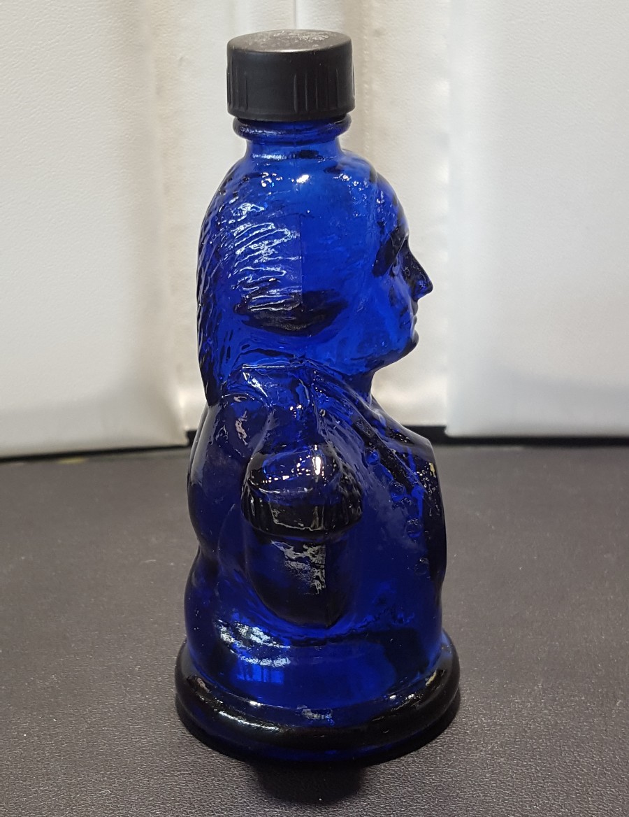 George Washington Flask Blue
