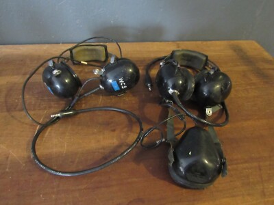 Vintage LOT DAVID CLARK Aviation Military Headsets - PARTS! | eBay