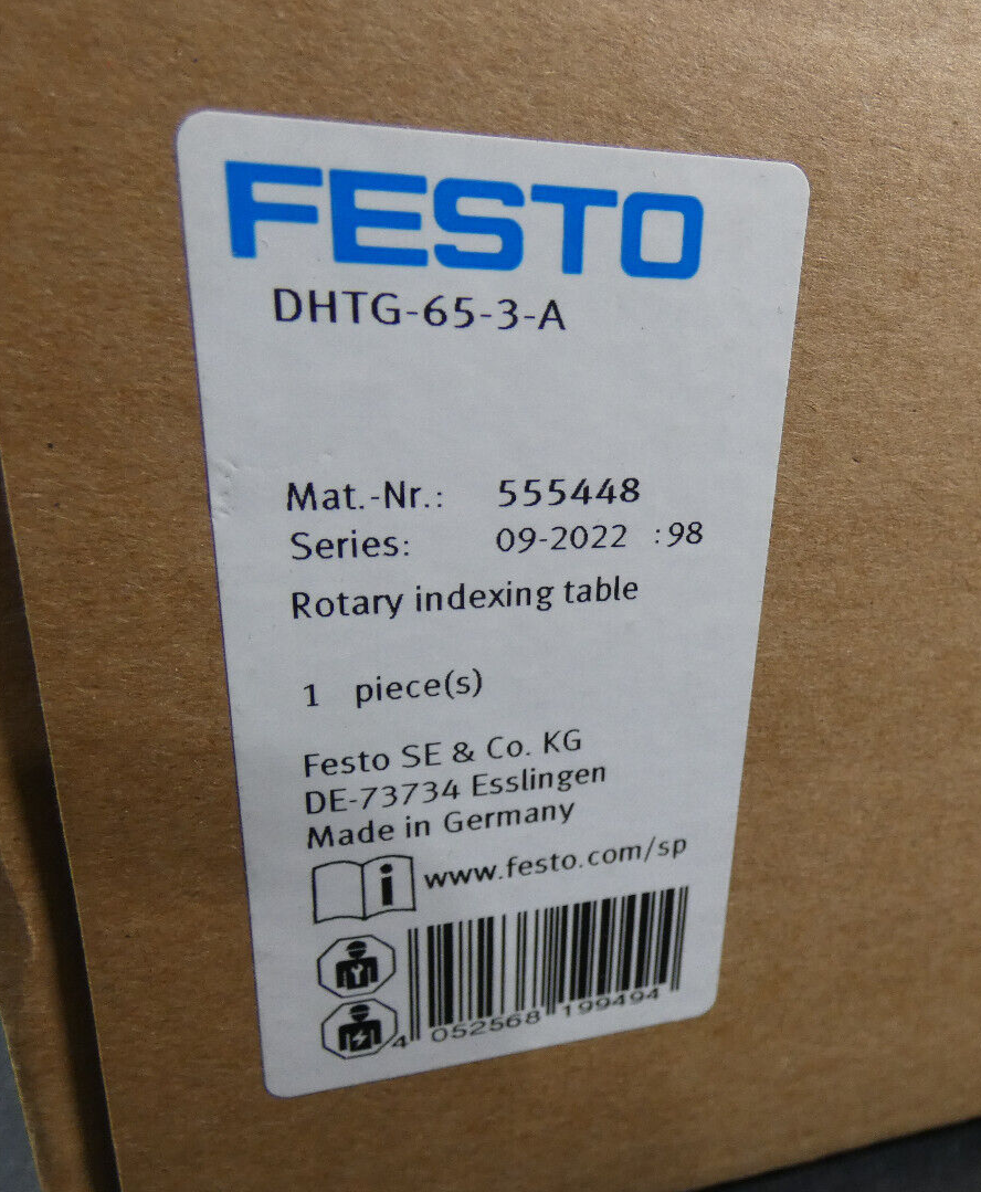 FESTO | DHTG-65-3-A | Rundschalttisch | 555448 | rotary indexing table ...
