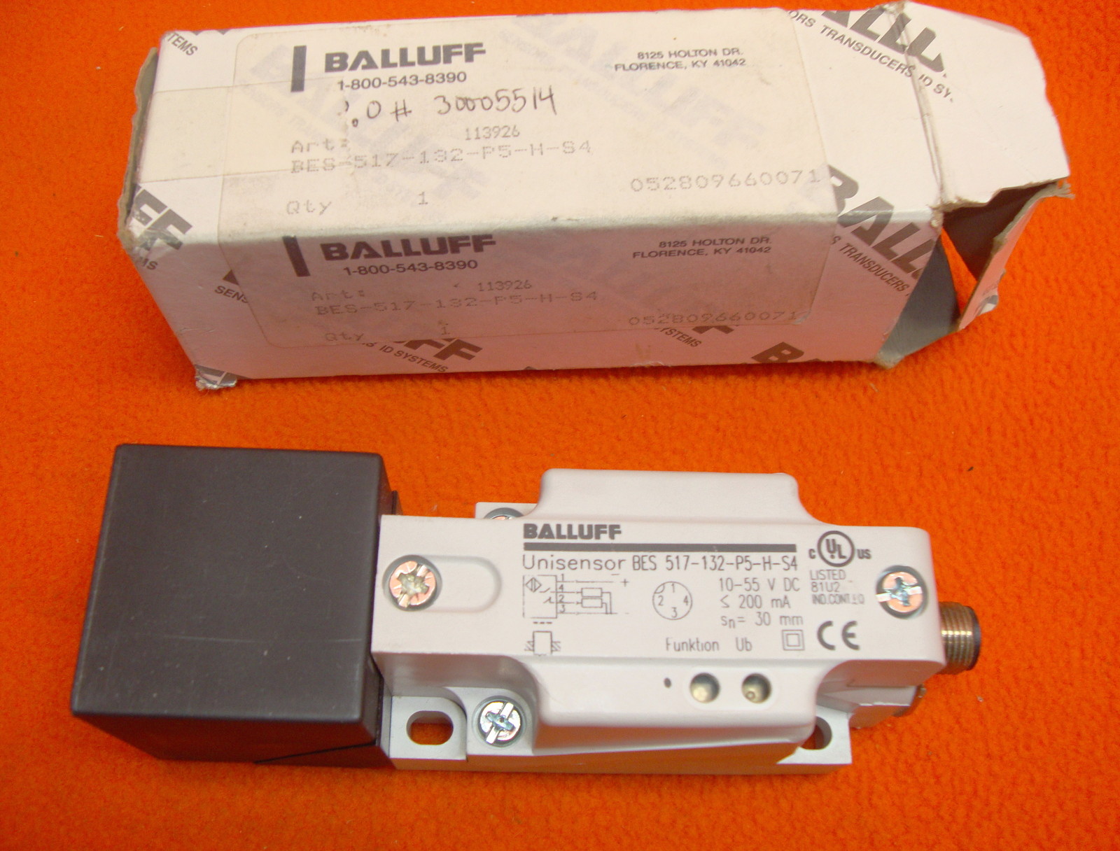 NEW Balluff Unisensor BES-517-132-P5-H-S4 Sensor 10-55 Volt DC ...
