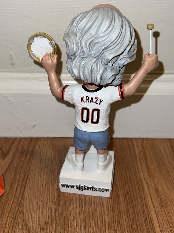 Krazy Crazy George San Jose SJ Giants Bobblehead San Francisco SF RARE ...
