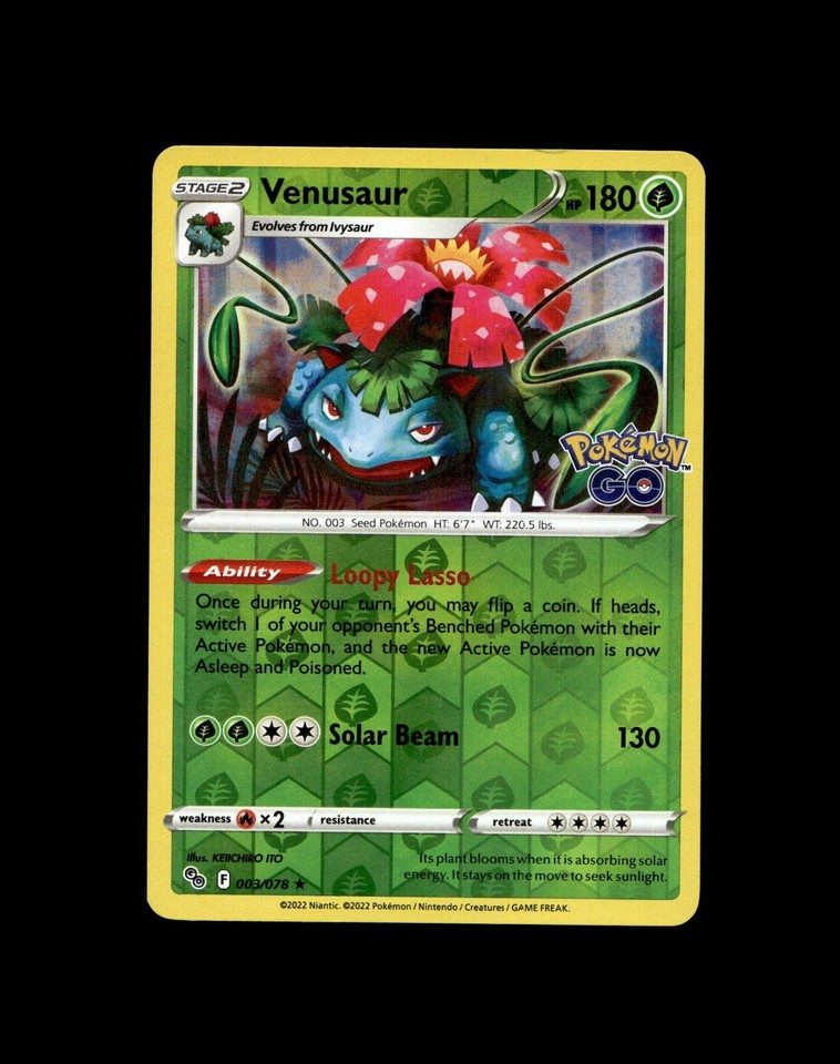 Bulbasaur Ivysaur Venusaur Pokemon Card! Holo/Reverse Holo EX VMAX Rare ...