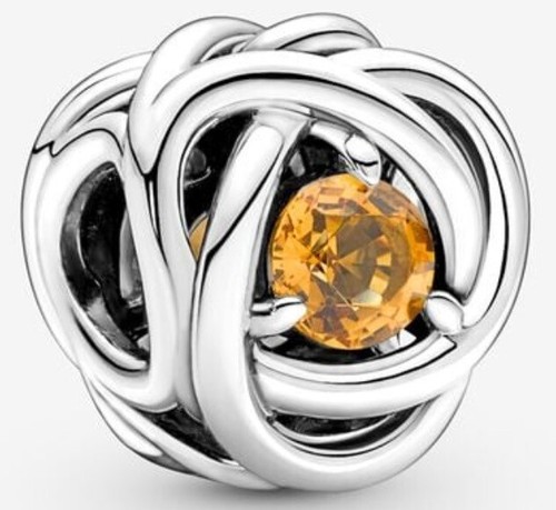 New Pandora Birthstone Blue Eternity Birthday November Circle Charm | eBay