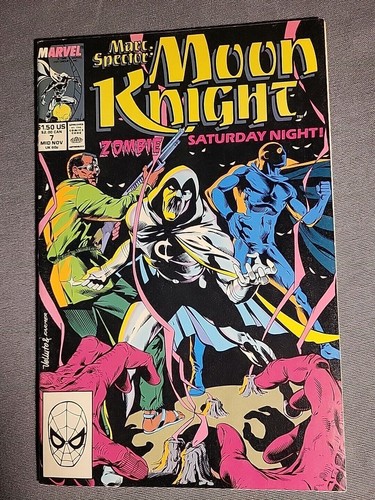 Marc Spector: Moon Knight #7 (Nov 1989, Marvel) Chuck Dixon Story FN/VF ...