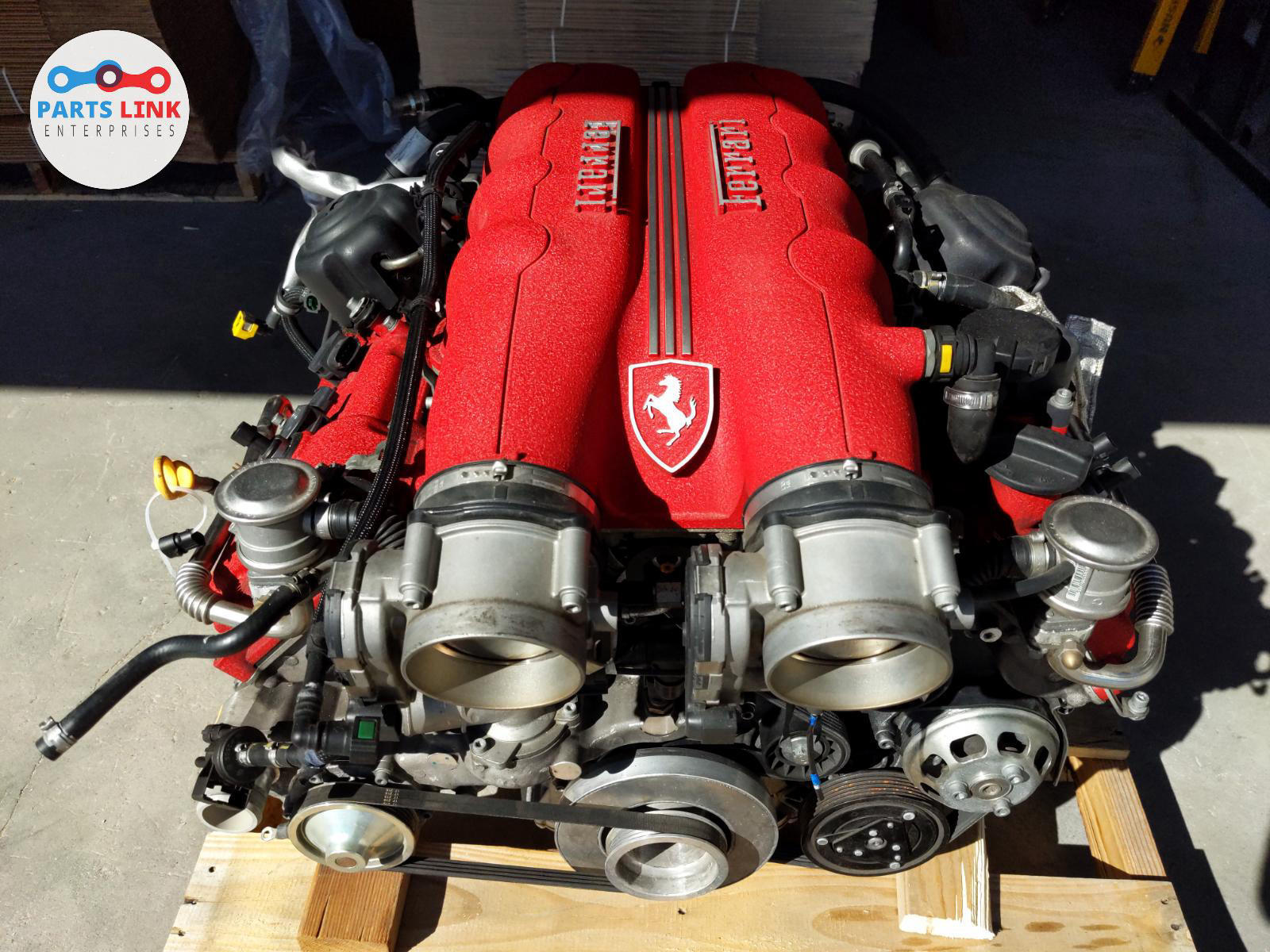 2012-14 FERRARI CALIFORNIA ENGINE MOTOR 4.3L V8 LONG BLOCK HEADS INTAKE ...
