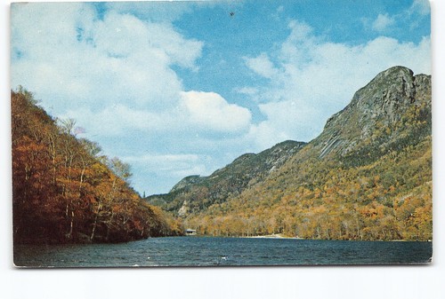 Profile Lake & Eagle Cliff Franconia Notch NH Chrome Postcard Vtg ...