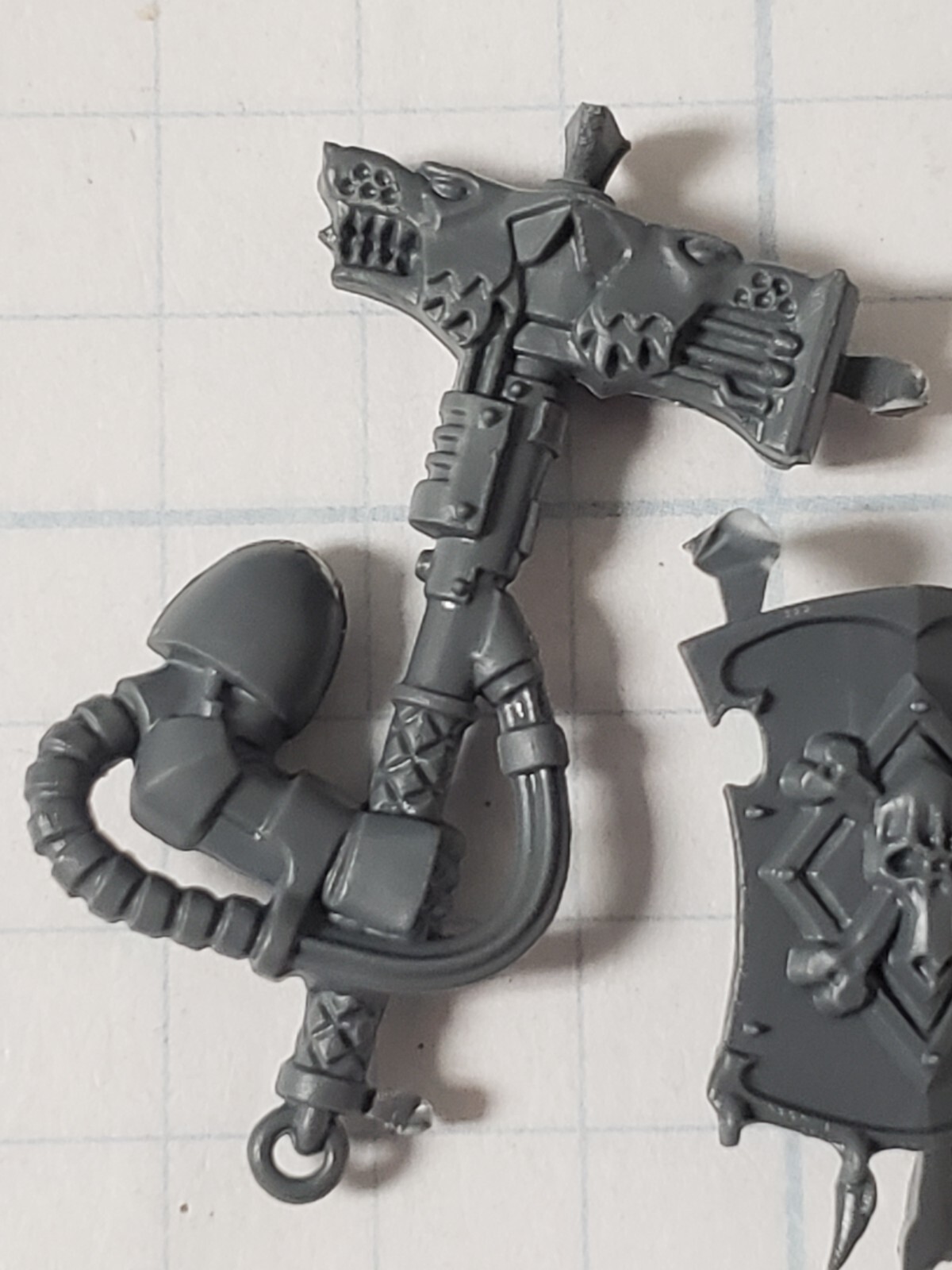Warhammer 40k Space Wolves Bits Wolf Guard Thunder Hammer & Storm ...