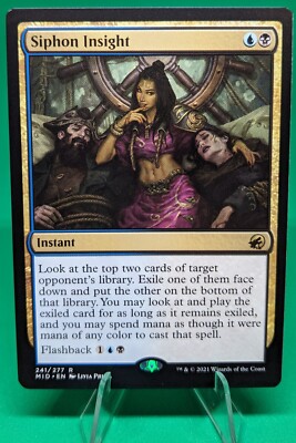 MTG Magic the Gathering Siphon Insight (241/553) Innistrad Midnight ...