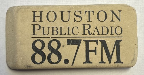 1 USED 88.7 KUHF HOUSTON Texas Eraser National Public Radio Vintage ...