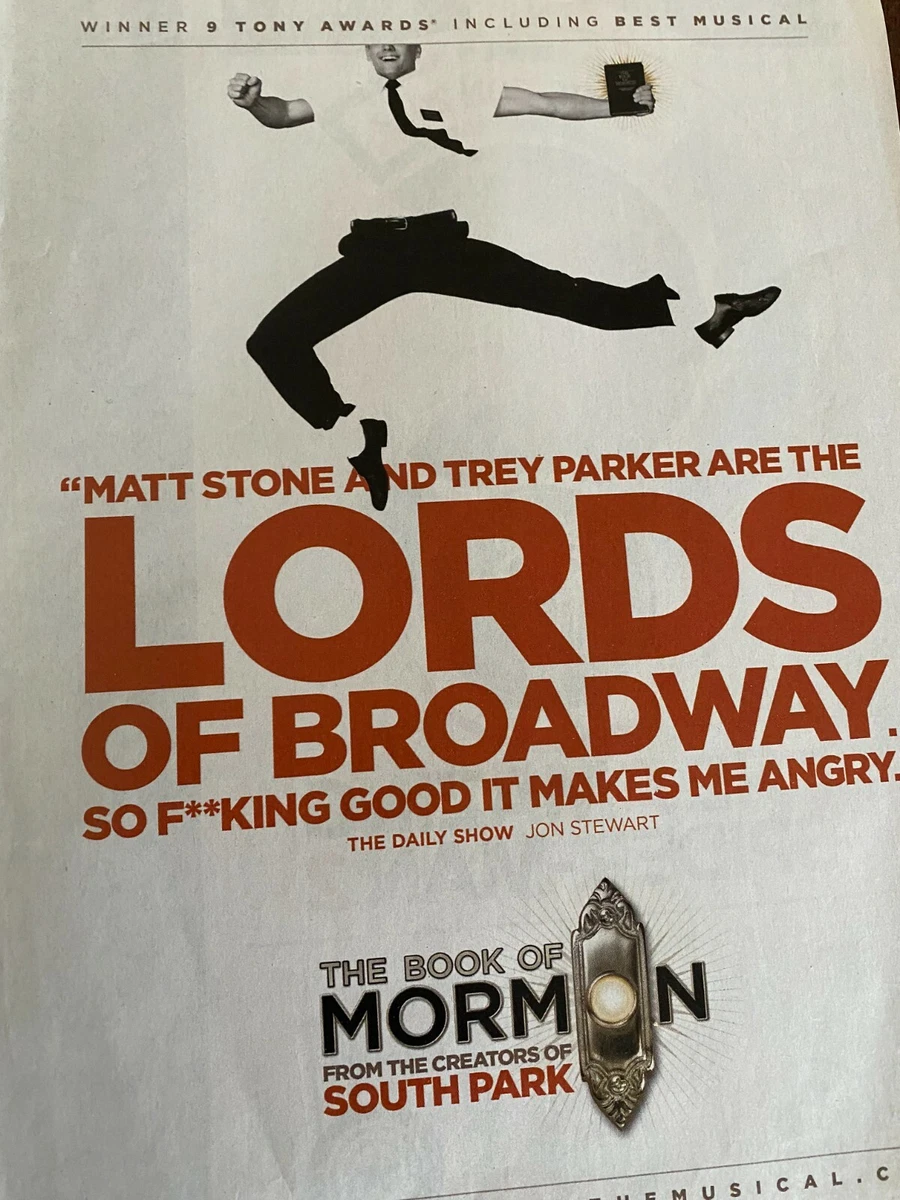 Matt Stone Trey Parker Book Of Mormon