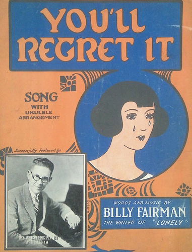 You'll Regret It Sheet Music Art Gillham Whispering Pianist Billy ...