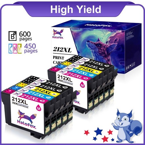 212XL Ink Cartridge for Epson 212XL XP-4100 XP-4105 WF-2850 WF-2830 ...
